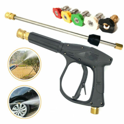 High Pressure Power Washer Spray Gun Copper Metal Lance Nozzle 4000PSI ...