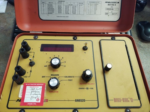 Analogic AN6520 Thermocouple Tester/Calibrator (EBS1) (EBY A-1) | eBay
