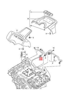 NEW AUDI A8 S8 QUATTRO 4H2 4H8 PIPE 06E103207AA ORIGINAL | eBay