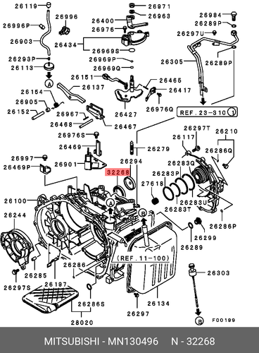 Genuine OE Seal Ring MN130496 For Mitsubishi MN13-0496 | eBay.de