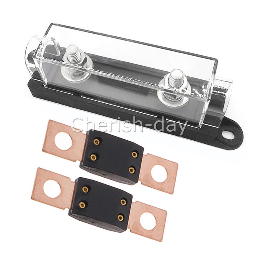 300A MEGA FUSE KIT 1x ANM Holder 2x 300 AMP Fuses Dual Battery Sound ...