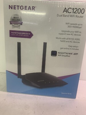 NETGEAR SHRINKWRAPPED AC1200 DUAL BAND ROUTER 1200Mbps Up to 20 devices ...