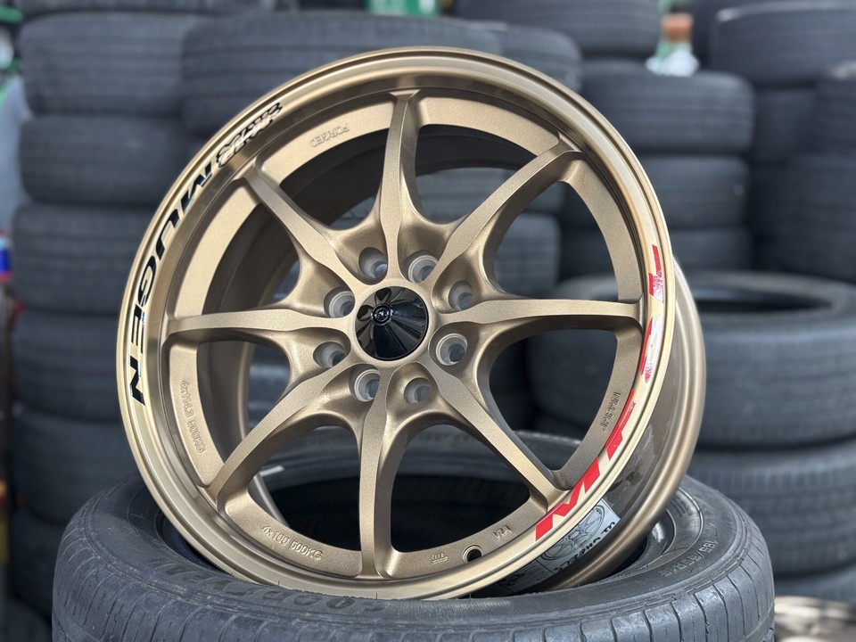 New 16 inch 4x100, 4 pcs Mugen MF8 Design BRONZE Rim PCD Honda Fit Jazz ...