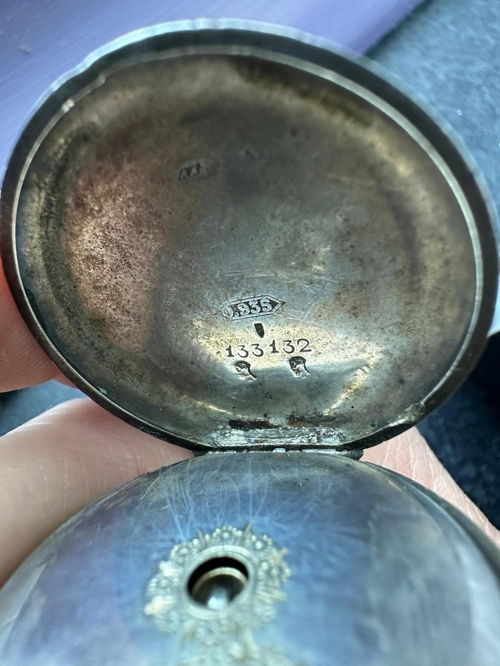 Silver Antique Ladies Fob Watch With Key | eBay UK