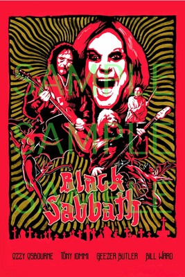 BLACK SABBATH 12x18 BACK TO THE BEGINNING CONCERT POSTER BIRMINGHAM ...