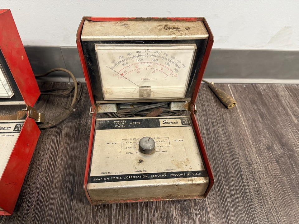 Vintage Snap On Ignition Analyzer MT431 & Primary Tach Dwell Meter ...