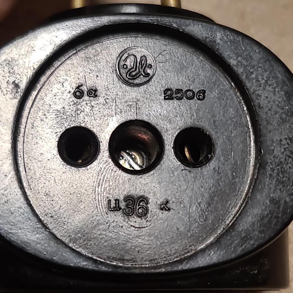 Soviet vintage electrical plug tee 250V. 6A. 3 adapter. | eBay