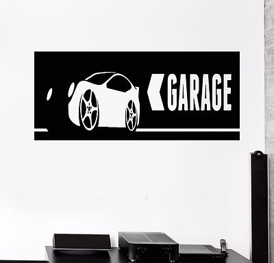 Vinyl Wall Decal Garage Car Service Parking Driver Stickers (267ig) | eBay