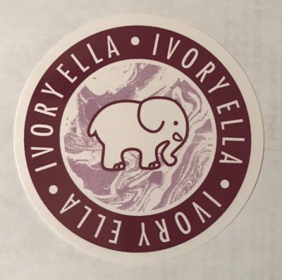 NEW Ivory Ella Round Tie Dye Logo Sticker Decal | eBay