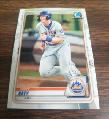BRETT BATY 2020 BOWMAN DRAFT CARD #BD-184 NEW YORK METS (ROOKIE CHROME ...