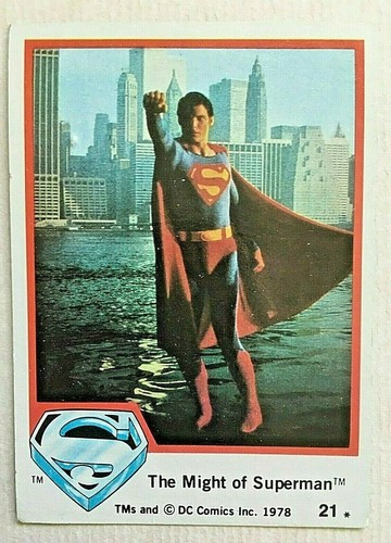 Topps 1978 Superman The Movie Trading Cards: #21 The Might of Superman ...