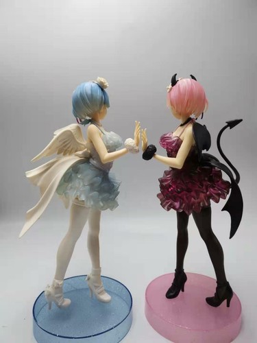 25CM PVC No Box Anime Girl devil Angel Rem & Ram Figures Collect toy | eBay