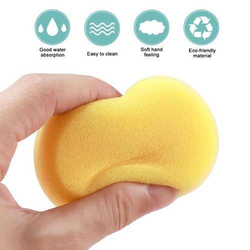 Set of 2 Yellow Sponge Small Round Sponges for Pottery Makeup Craft | eBay