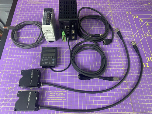2x Keyence LK-H022 Laser Displacement Sensor W/ LK-G5001 Controller and ...