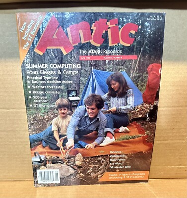 Antic June 1986, Vol. 5, No. 2 The Atari Resource Computer Magazine | eBay