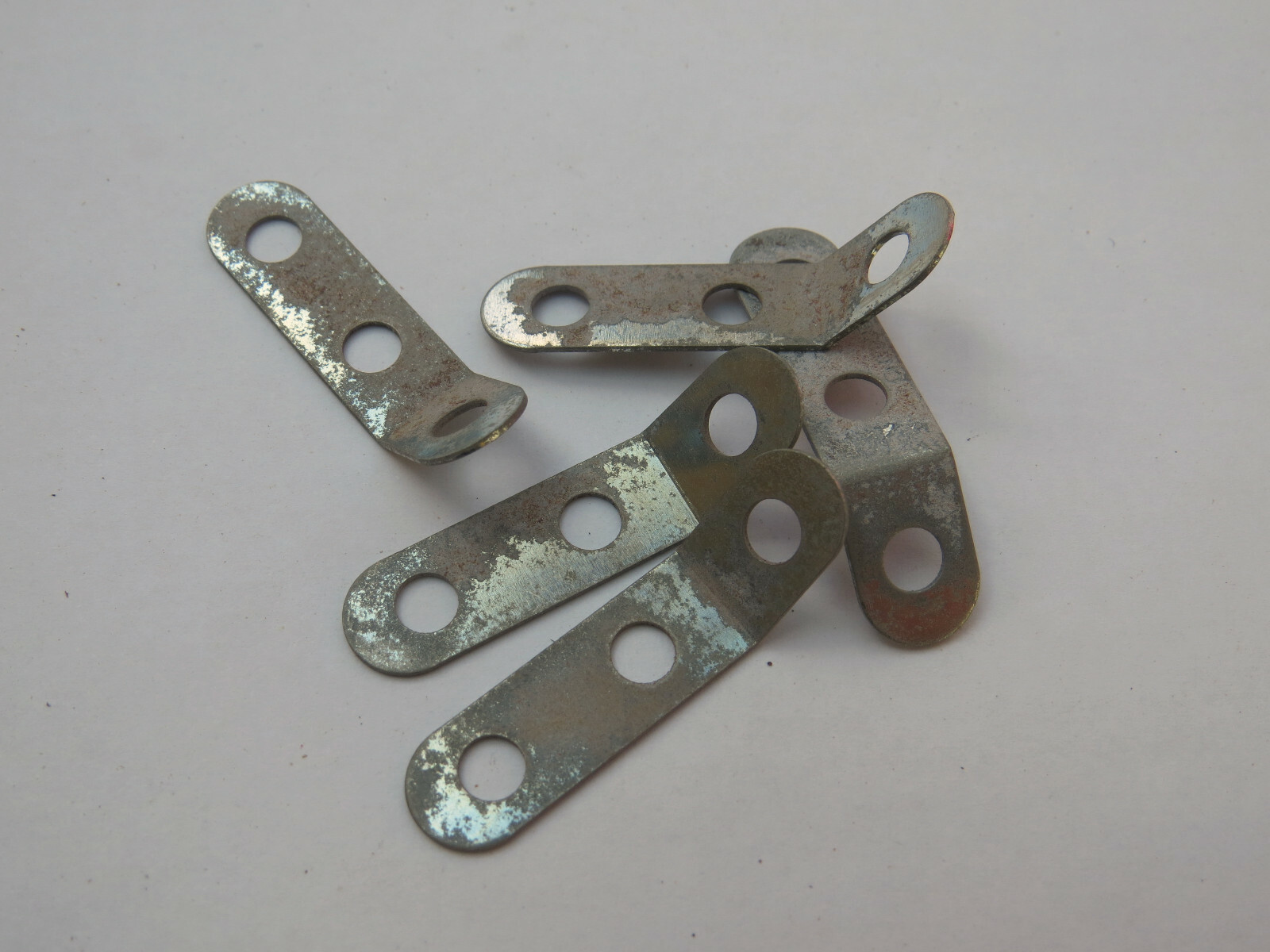 Meccano Assorted Narrow Brackets, Double Angle Brackets etc. Zinc ...