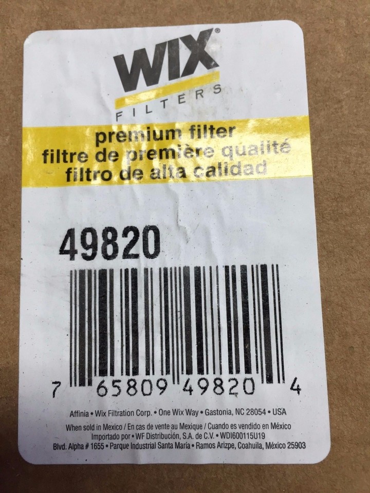 49820 GENUINE WIX Air Filter 549820 | eBay