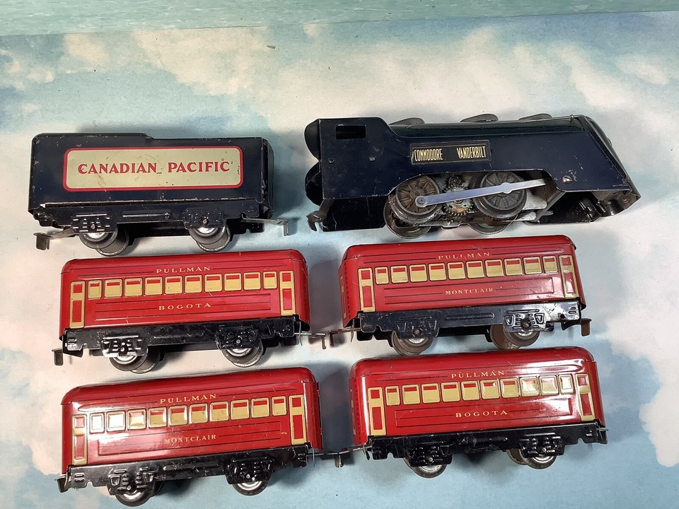 Marx Commodore Loco and Tender, (2)bogota,(2)Montclair Cars In Box | eBay