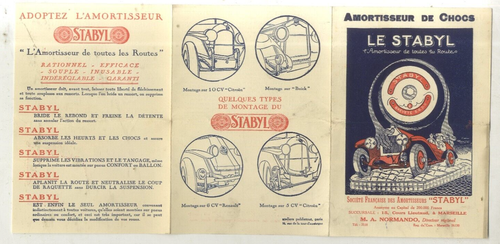 CATALOGUE AUTOMOBILE ANCIENAMORTISSEURS LE STABYL MARSEILLE | eBay