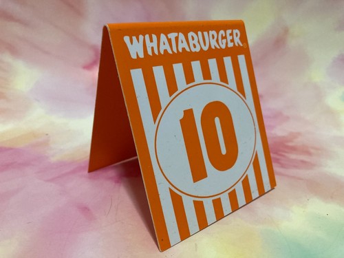 Whataburger Table Tent #'s You Pick The Number No Limit $5 Flat Rate ...