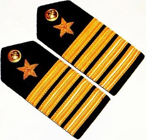 US NAVY OFFICER HARD Shoulder Boards 4 Stripes FOR CAPTAIN Rank | eBay