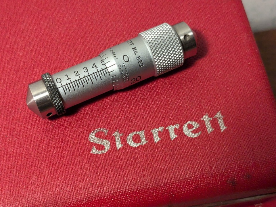 STARRETT TUBULAR ID INSIDE MICROMETER SET NO 823A - 1 1/2-8 Inches | eBay