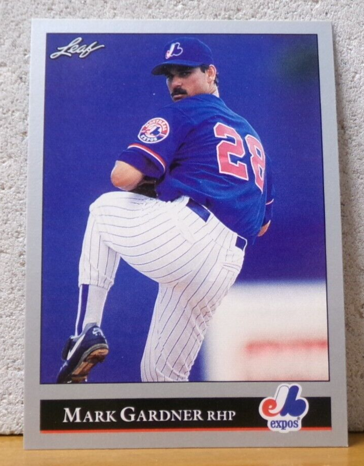 COOL BASEBALL CARD FROM VINTAGE PACK LEAF 1992 MONTREAL EXPOS MARK ...