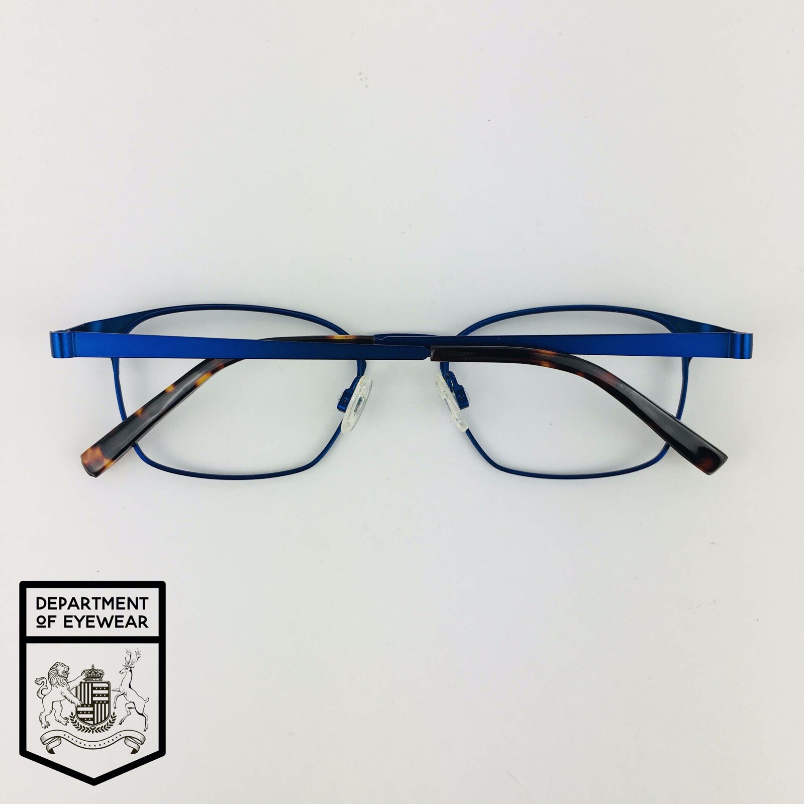 SPECSAVERS eyeglasses SATIN BLUE SQUARE glasses frame MOD: WOODRUFF ...