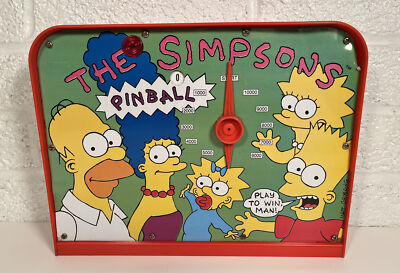 Vintage The Simpsons Table Top Pinball Game Top Section Only 1990 | eBay