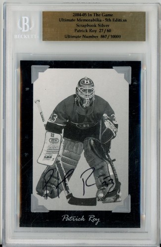2004-05 ITG Ultimate Memorabilia Autographs #15 Patrick Roy AUTO ...
