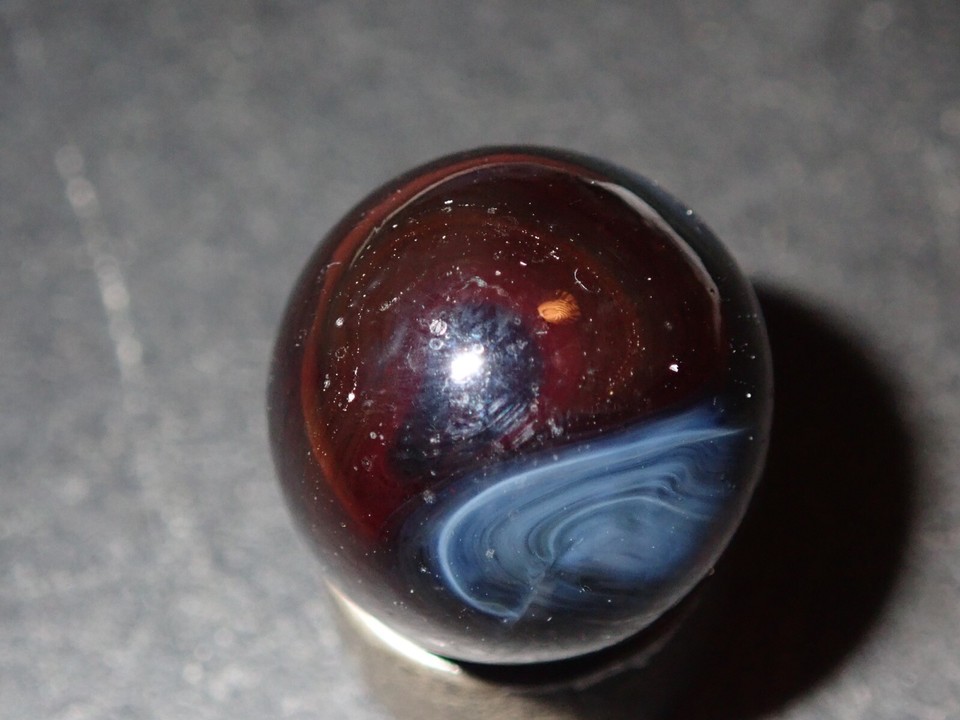 Marbles Rare Christensen Agate Hand Gathered Red Devil 0.594” R | eBay