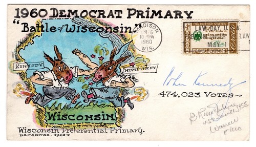 1960 Democratic Presidential Primary - McIntyre Hand-painted Kennedy ...