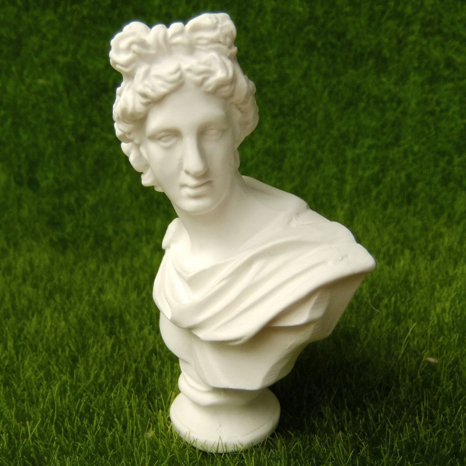 Bust Apollo Belvedere Leochares Sculpture Miniature Replica ...