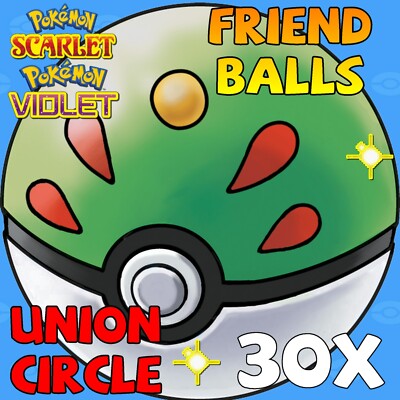 30x Friend Balls for Pokemon Scarlet Violet ☆ Fast Delivery! | eBay