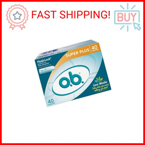 o.b. Tampons | Non-Applicator Tampon, Unscented | Super Plus Tampons ...