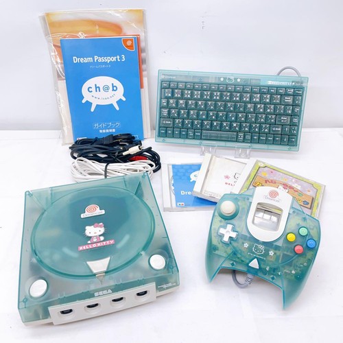 Sega Dreamcast Hello Kitty Blue HKT-3000 Console System with Box Tested ...