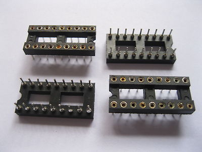 78 pcs IC Socket Adapter Connector 18 PIN Round DIP Pitch 2.54mm X=7 ...