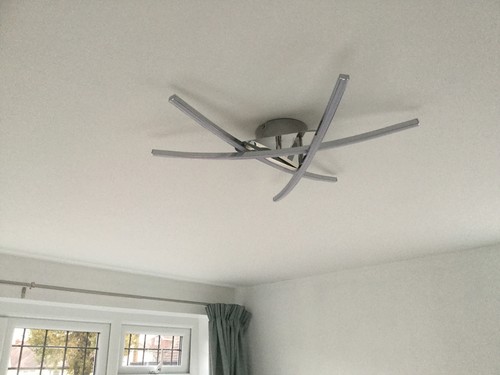 Colours Alani Brushed Chrome Effect 3 Lamp Ceiling Light 2594 for sale ...