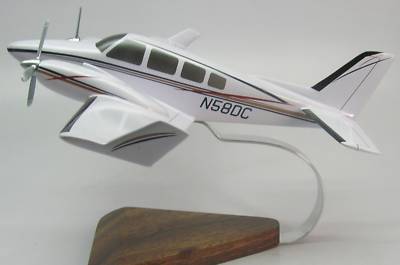 Beech Baron B-58 Winglet Airplane Desktop Wood Model Replca Small Free ...