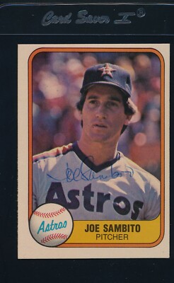 1981 Fleer #65 Joe Sambito Astros Signed Auto *25640 | eBay