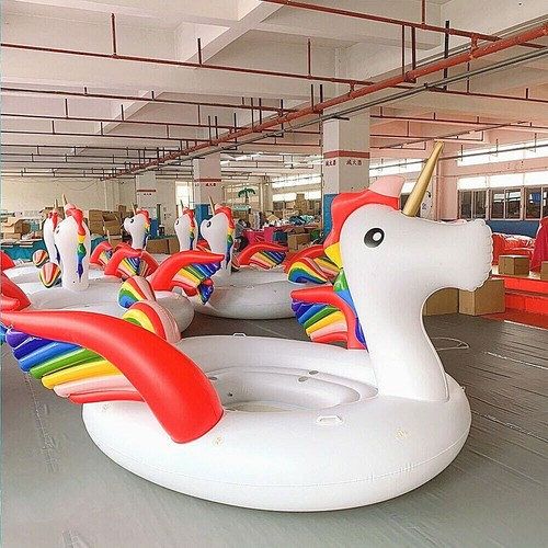 Giant colorful 4-6 Person Inflatable Unicorn Lake Water Large Party ...