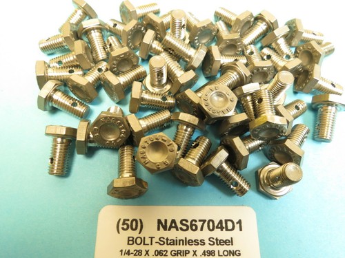 (50) 1/4-28 x .487 Long A-286 Stainless Steel Aerospace Standards ...