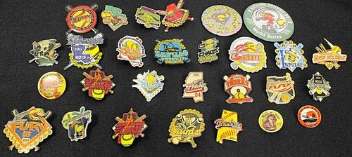 Lot of 28 Girls Softball Fastpitch PInback Pins (SKU# 1177) | eBay