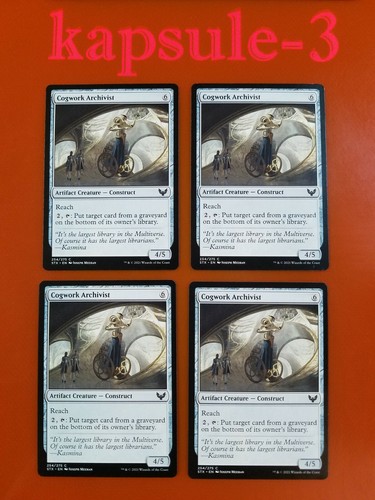4x Cogwork Archivist | Strixhaven School of Mages | MTG Magic Cards | eBay
