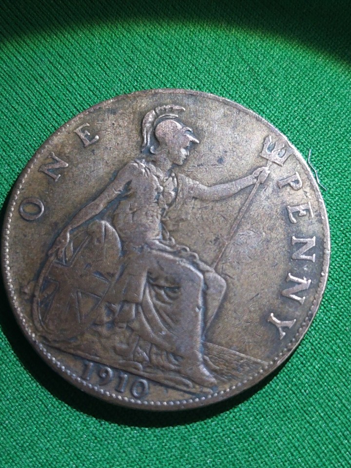 English mint Great Britt UK 1910 Edward vs VII / one Penny Collector ...