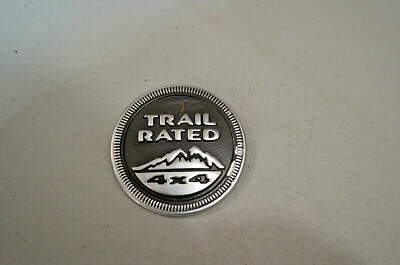 JEEP TRAILRATED TRAIL RATED METAL CAR EMBLEM BADGES DECALS AUTHENTIC | eBay