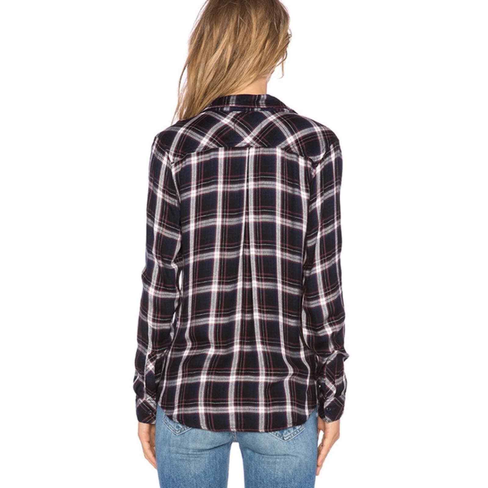 Rails Hunter Plaid in Navy and Plum - Gem