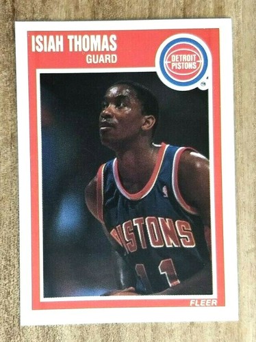 1989-90 FLEER ISIAH THOMAS CARD#50 NM-MT DETROIT PISTONS INDIANA ...