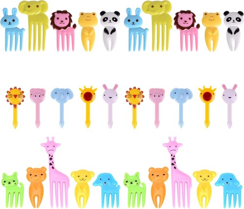 30 Piece Animal Bento Food Picks Set | eBay