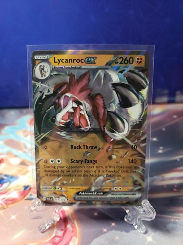 Lycanroc EX 117/193 Holo Double Rare S&V Paldea Evolved Pokemon TCG | eBay